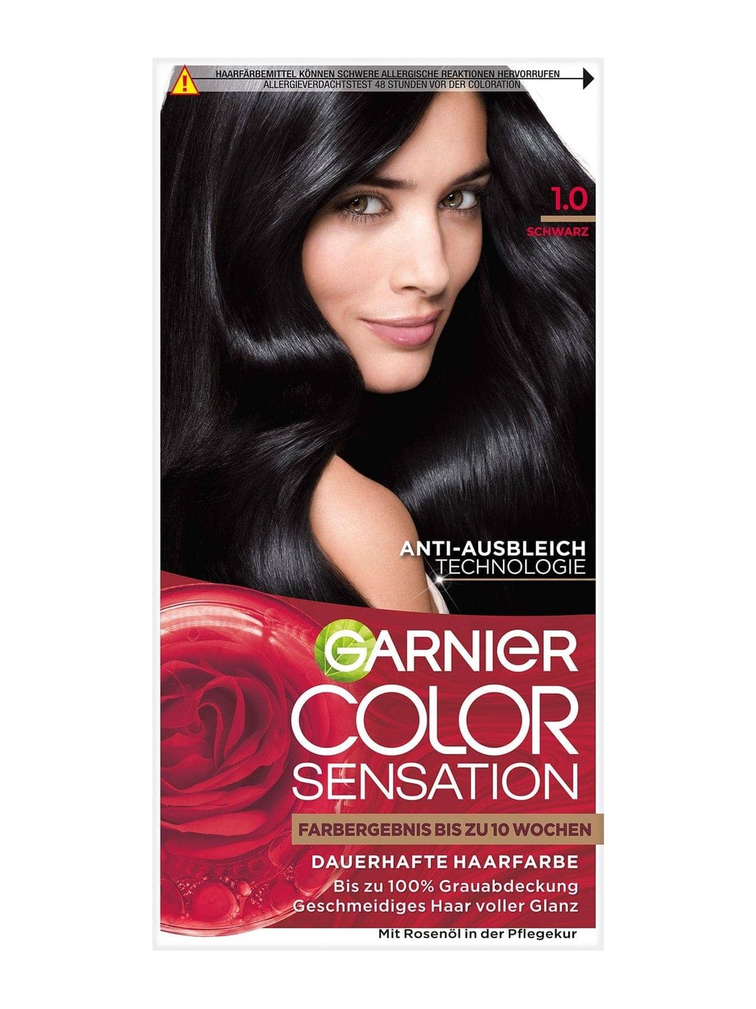 Color Sensation dauerhafte Haarfarbe 1.0 Schwarz | Garnier