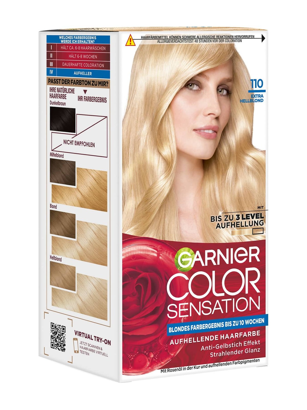 Color Sensation dauerhafte Haarfarbe Extra Hellblond | Garnier
