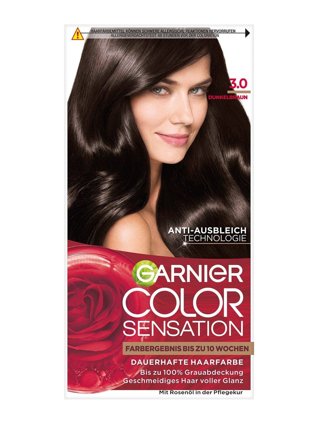 Color Sensation dauerhafte Haarfarbe 3.0 Dunkelbraun | Garnier