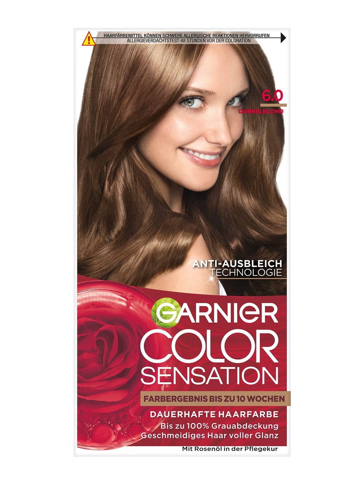 Color Sensation dauerhafte Haarfarbe 6.0 Dunkelblond | Garnier