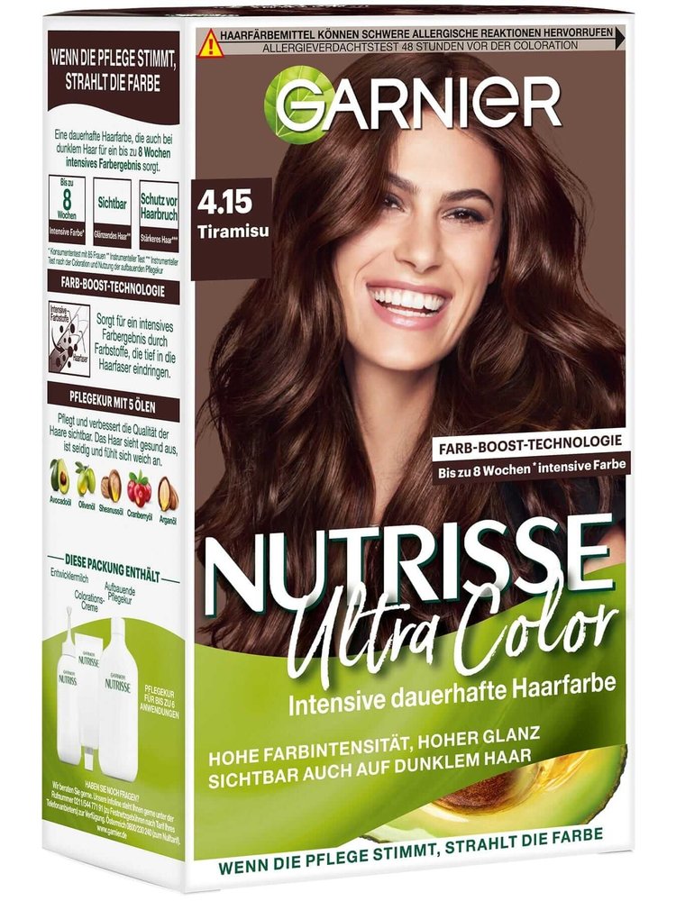 Nutrisse Ultra Color 4.15 Tiramisu - dauerhafte Haarfarbe von Garnier