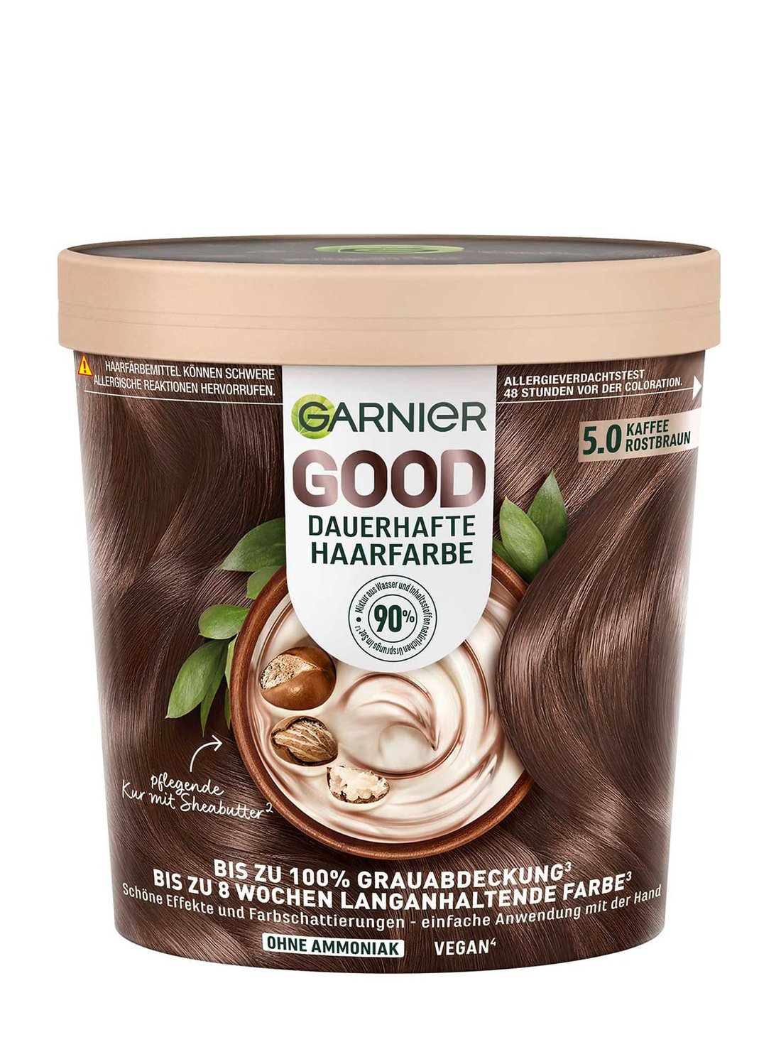 GOOD Dauerhafte Haarfarbe 5.0 Kaffee Rostbraun | Garnier