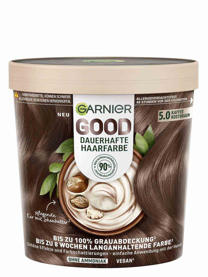 GOOD Dauerhafte Haarfarbe 5.0 Kaffee Rostbraun | Garnier