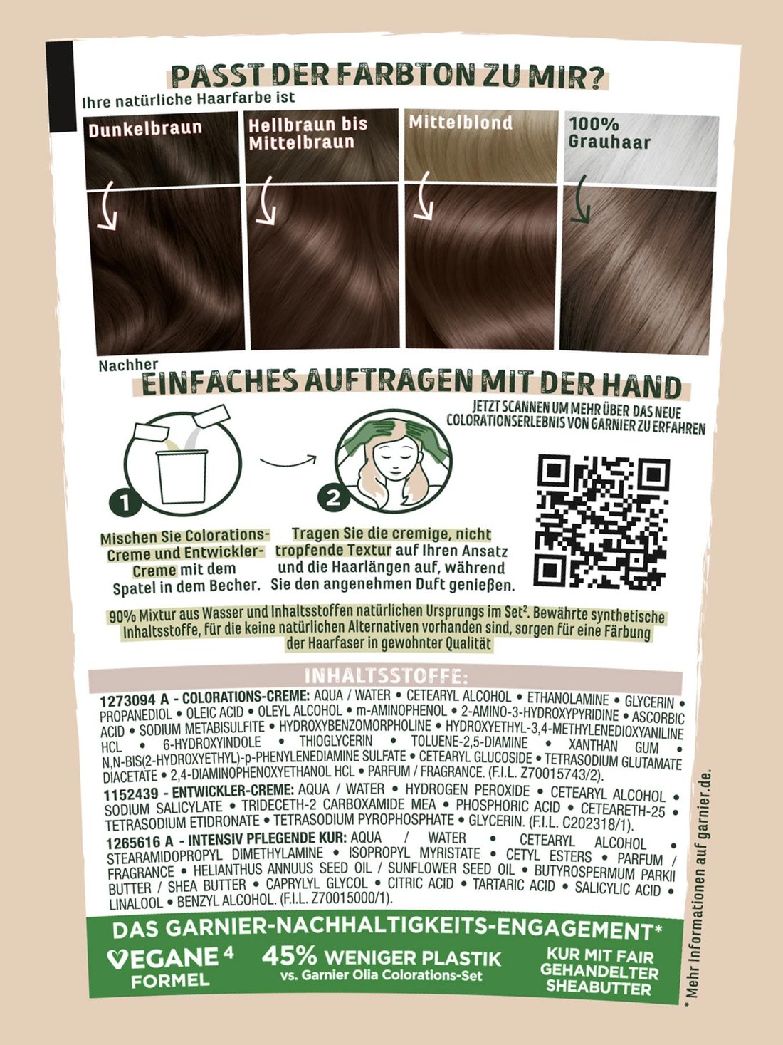 GOOD Dauerhafte Haarfarbe 5.0 Kaffee Rostbraun | Garnier