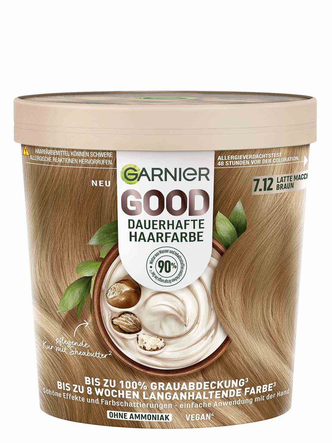 GOOD Dauerhafte Haarfarbe 7.12 Latte Macchiato Braun | Garnier