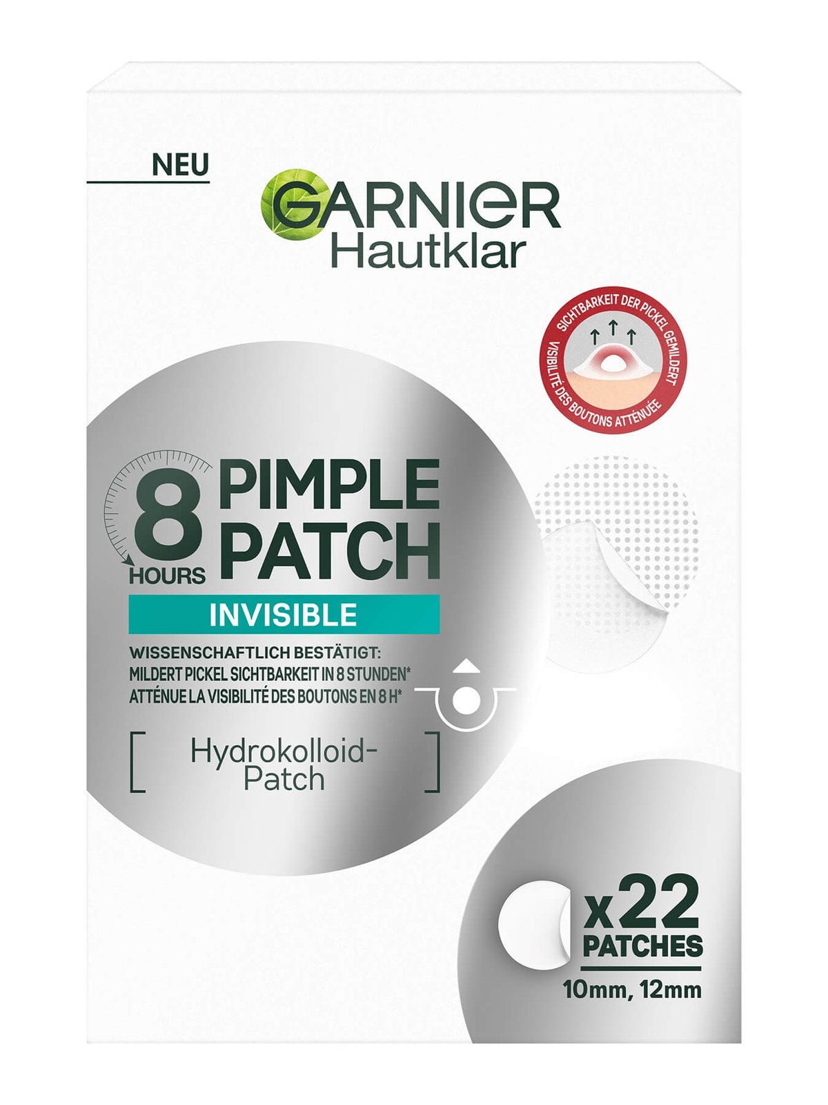 Hautklar 8H Invisible Pimple Patch in zwei Größen| Garnier