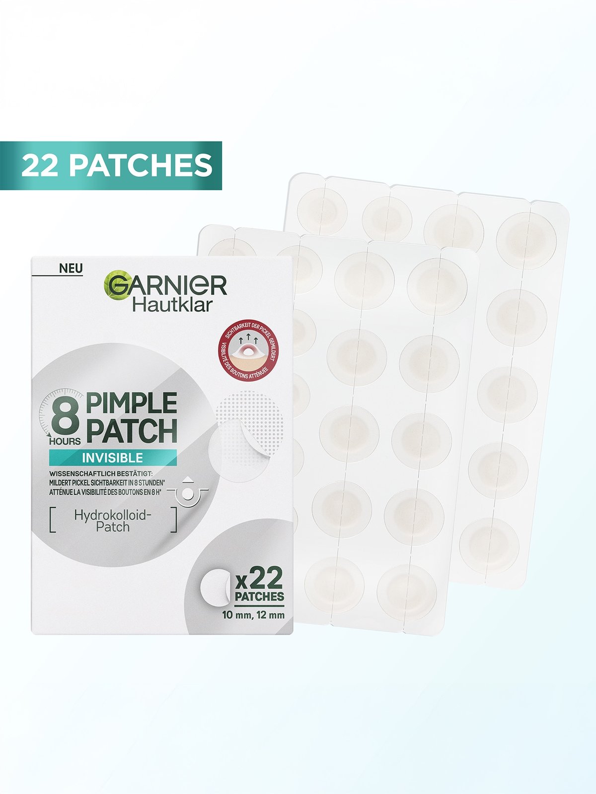 Hautklar 8H Invisible Pimple Patch in zwei Größen| Garnier