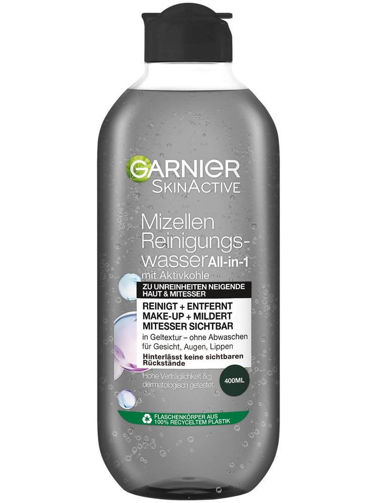 Mizellen Reinigungswasser All-in-1 mit Aktivkohle | Garnier