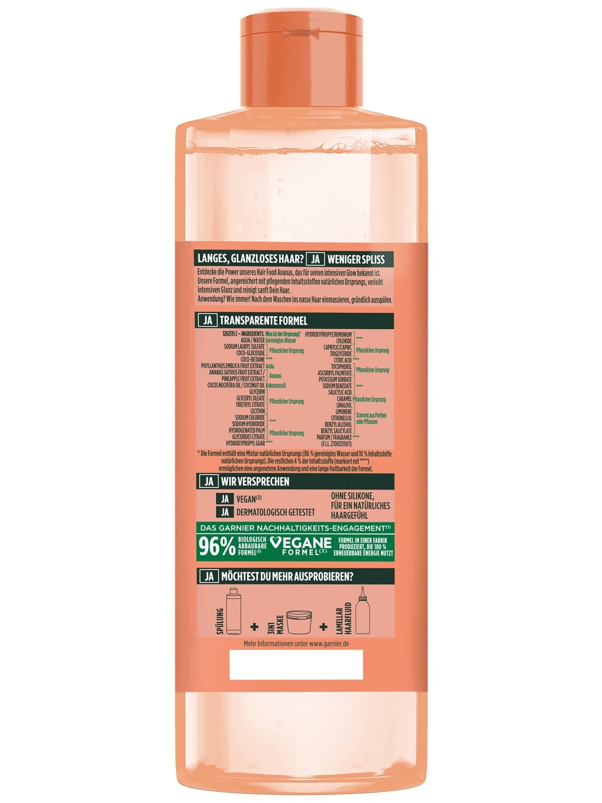 Fructis Hair Food Glanzverleihendes Ananas Shampoo | Garnier