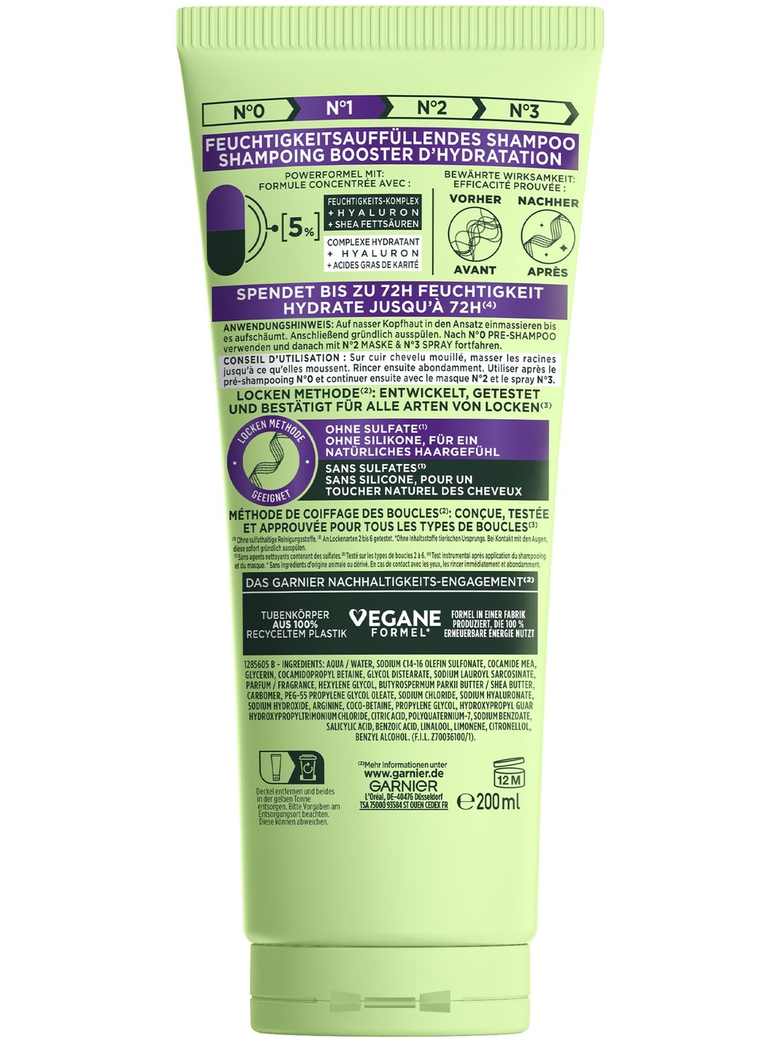 Locken Methode Feuchtigkeitsauffüllendes Shampoo | Garnier