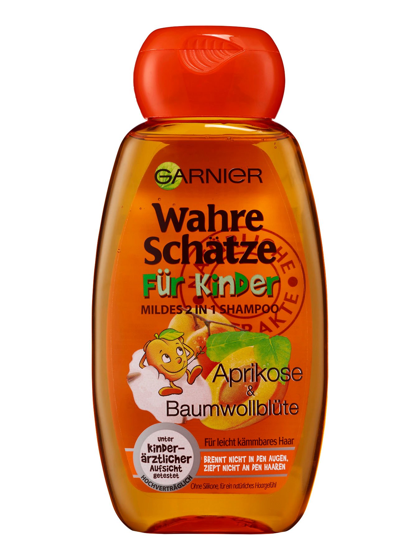 Für Kinder Mildes Shampoo 2-in-1 Aprikose und Baumwollblüte – reinigt ...