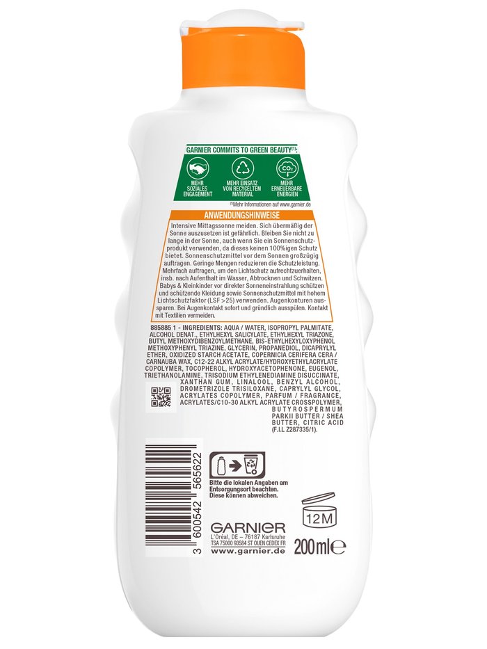 Ambre Solaire Hydra 24h Sonnenschutz-Milch LSF 50+ | Garnier